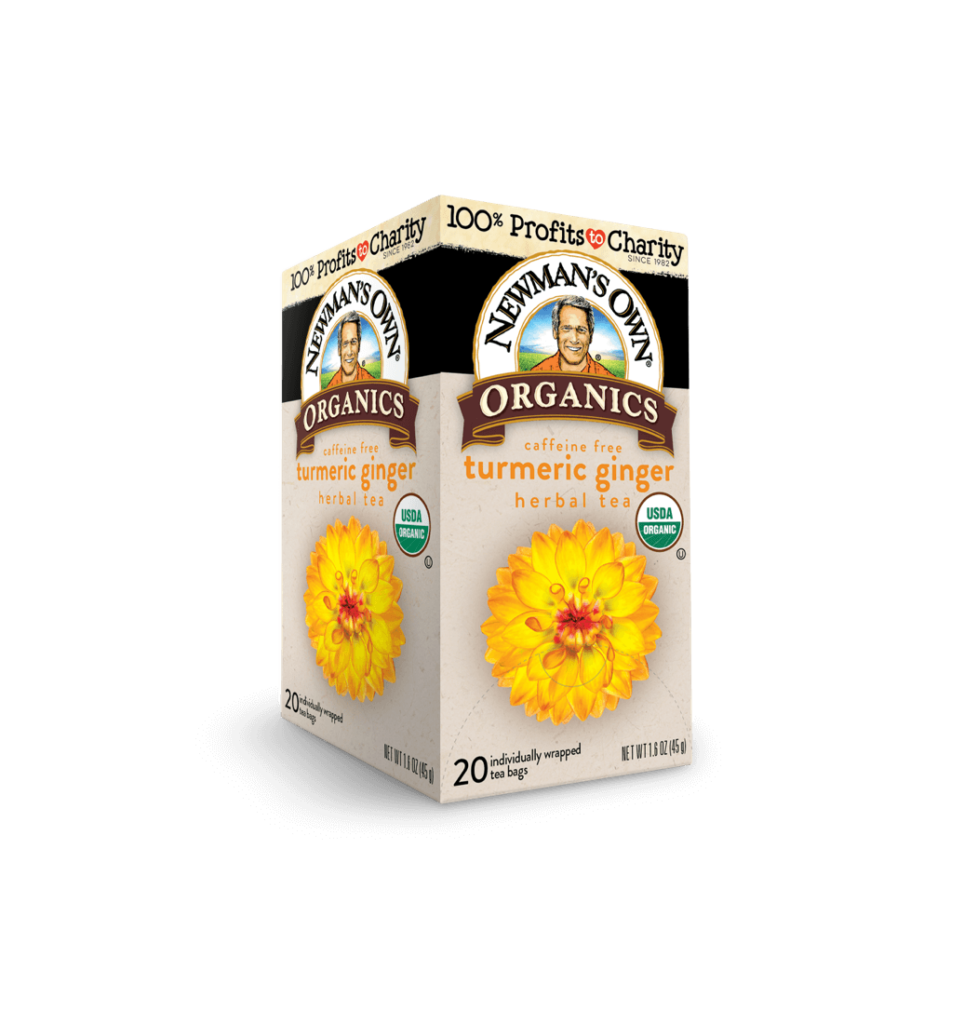 Organic Turmeric Ginger Herbal Tea | Newman's Own Organic Turmeric Ginger Herbal Tea | Newman's Own