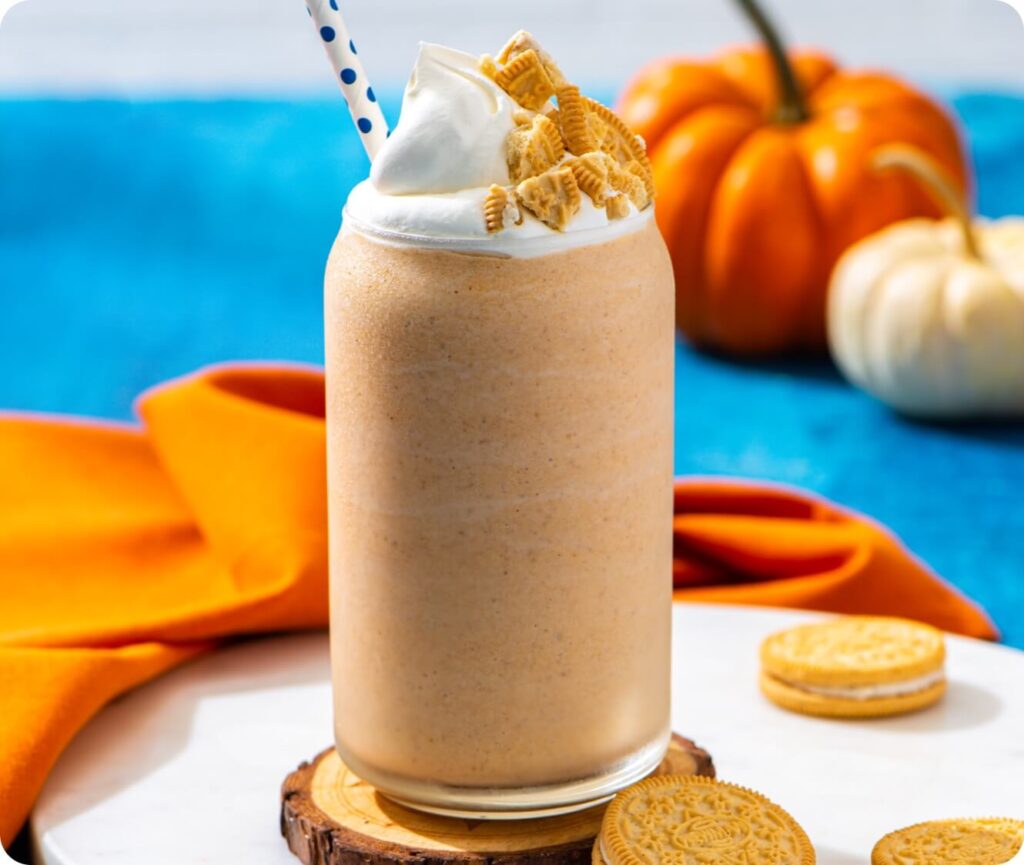 Pumpkin Spice Vanilla Cookie Milkshake | Newman's Own