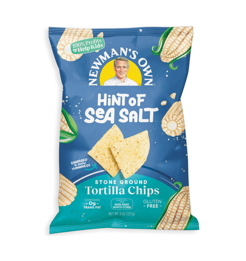 Hint of Sea Salt Tortilla Chips | Newman's Own